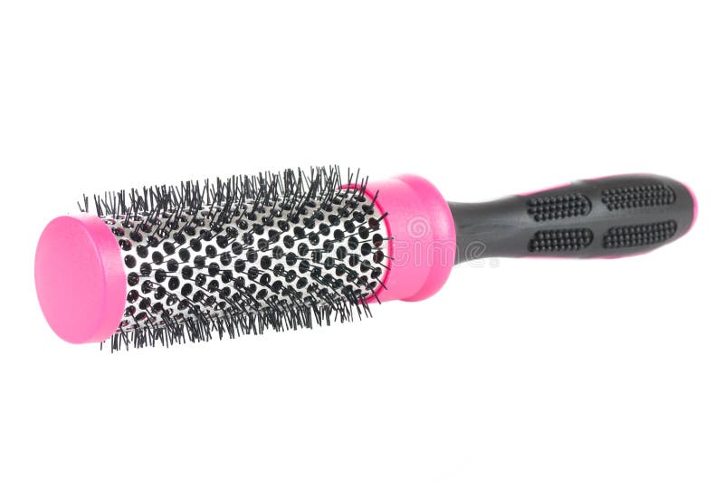 Pink hairbrush stock photo. Image of hygiene, object - 26658246