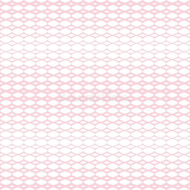 Vector Halftone Mesh Seamless Pattern. Cute Pink and White Abstract ...