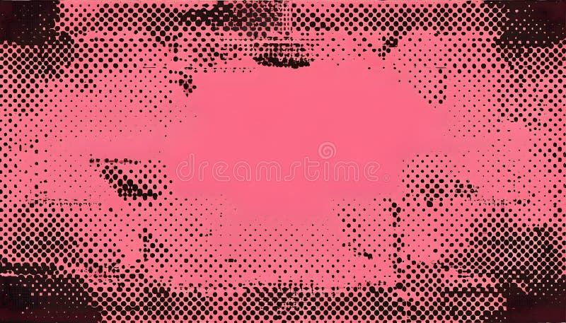 Pink Halftone Pop Art Background. Retro Vector Illustration Stock ...