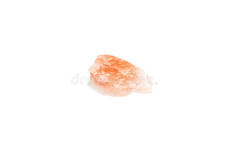 Pink Halite Stone Isolated. Salt from Pakistan. Stock Photo - Image of ...