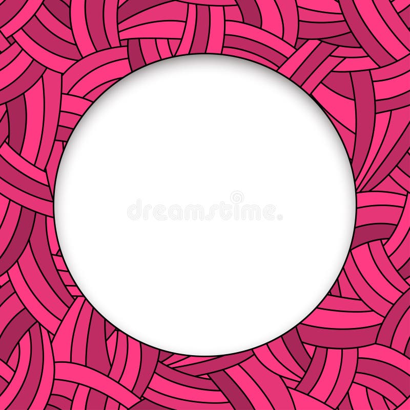 Pink Hand-drawn Lines Background Stock Illustration - Illustration of ...