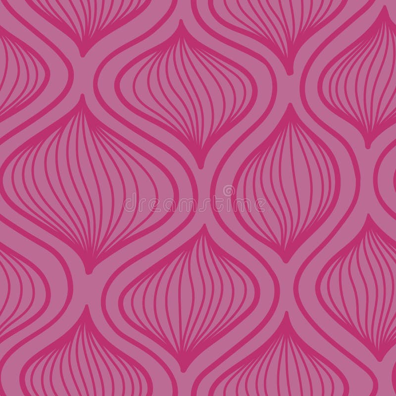 Pink Hand Drawn Pattern. Elegant Thin Lines. Simple Shapes. Textile ...