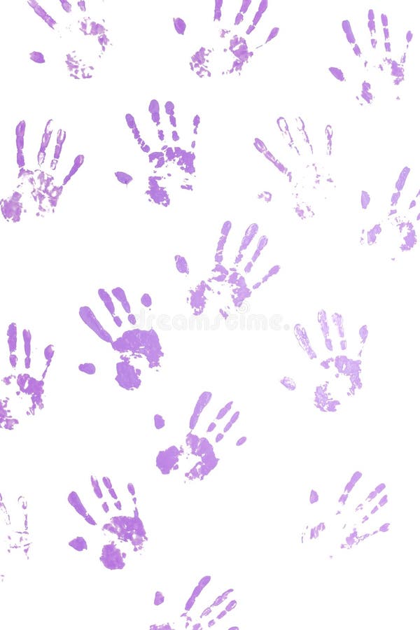 Pink hand print stock image. Image of paint, isolated - 6711805