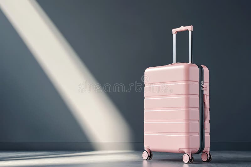 Pink Hardside Luggage with Telescopic Handle, Wheels, Neutral ...