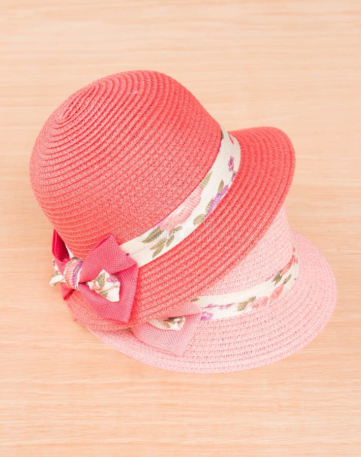 Pink hats stock photo. Image of headdress, heat, brim - 65750512