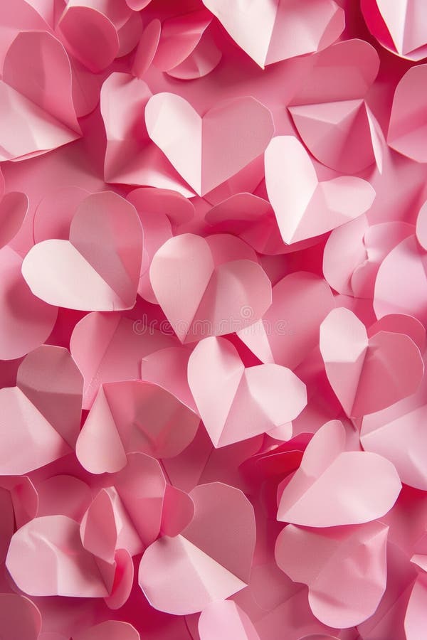 Pink Heart Cutouts stock image. Image of festive, cutouts - 366669089