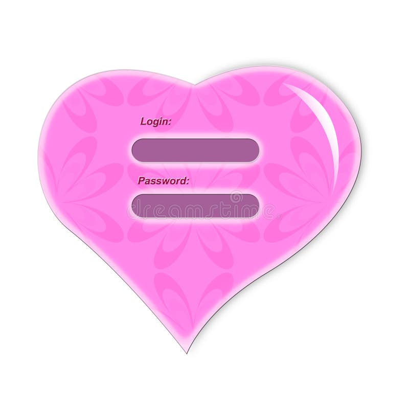Pink Heart stock illustration. Illustration of concept - 31373979