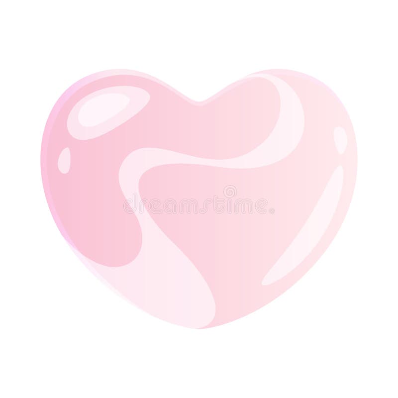 Pink heart icon. stock vector. Illustration of greeting - 140222865