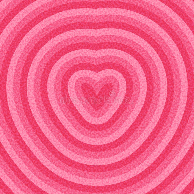 Pink Heart Pattern with Concentric Rings Stock Vector - Illustration of ...