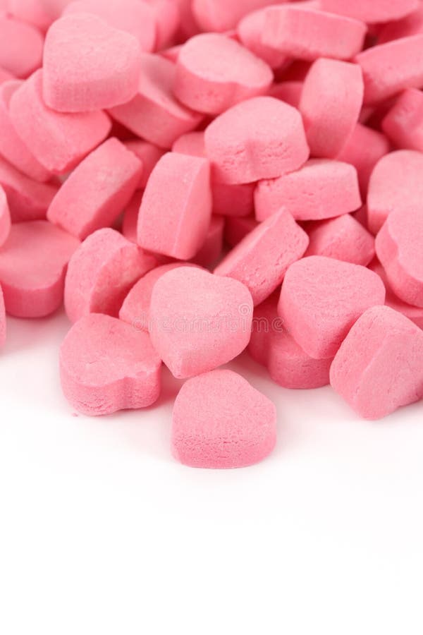 Pink Heart Shape Candy stock image. Image of sweet, love - 8533811