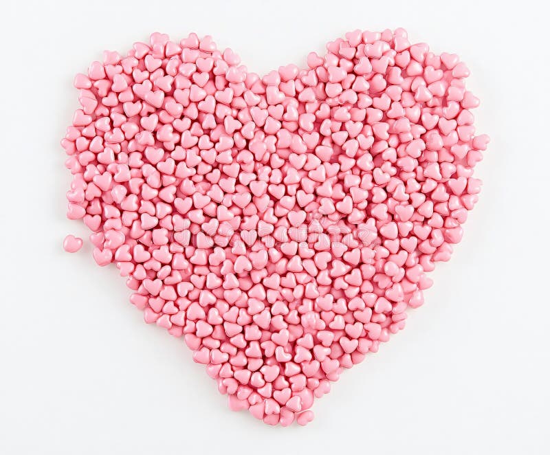 Pink Heart Shaped Candy Candies Background High Quality Image Stock ...