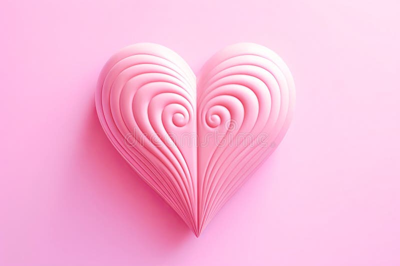 Pink Heart Shaped Object on Blue Background Stock Photo - Image of love ...