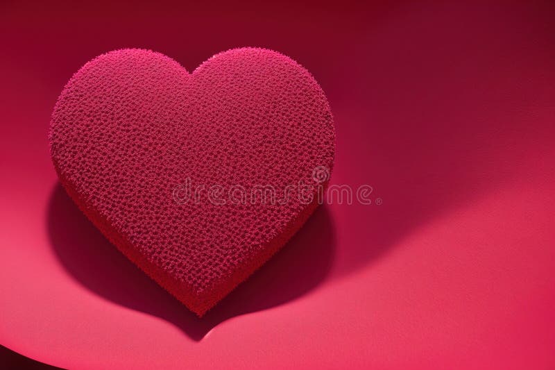 A Pink Heart-shaped Object with a Smooth, Curved Surface. Stock Image ...