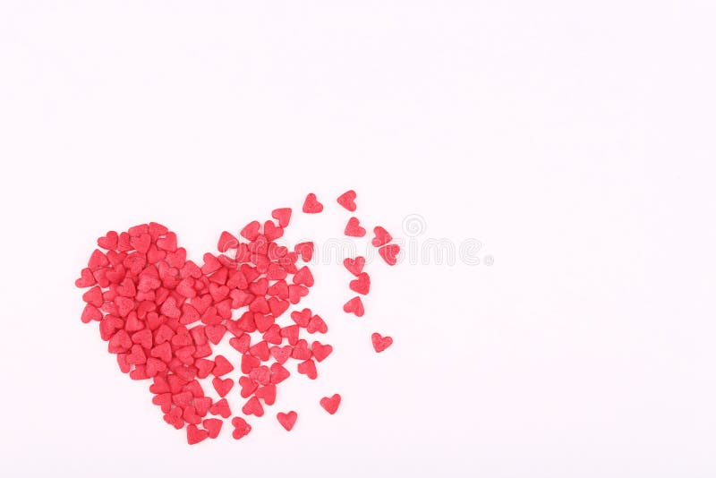 Heart shaped sprinkles stock photo. Image of cake, celebration - 137230238