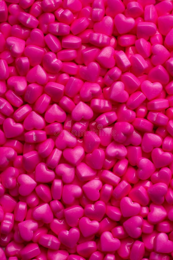 Pink Heart Sugar Sprinkles Texture Stock Image - Image of edible ...