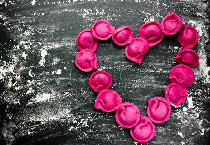 Tortellini heart stock image. Image of cheese, background - 28701989