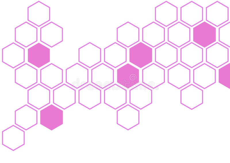 Pink Hexagon Tile stock illustration. Illustration of backdrop - 29915910