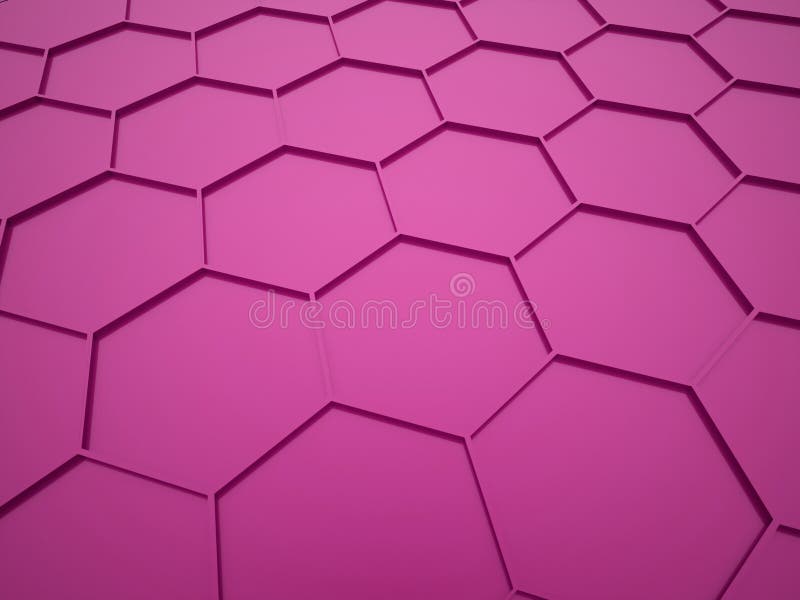 Pink hexagonal background stock illustration. Illustration of cell ...