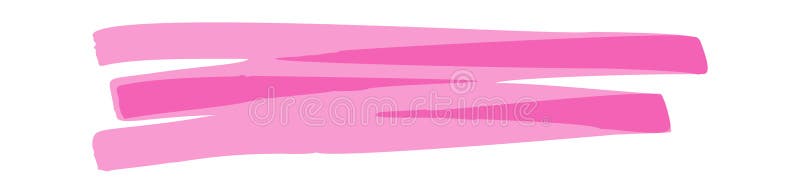 Pink Highlight Marker Hatching Doodle Stock Illustration - Illustration ...