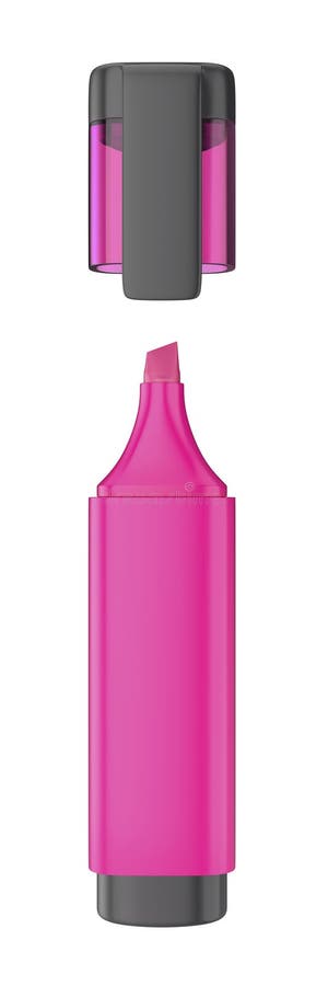 Pink highlighter stock illustration. Illustration of pink - 389818939