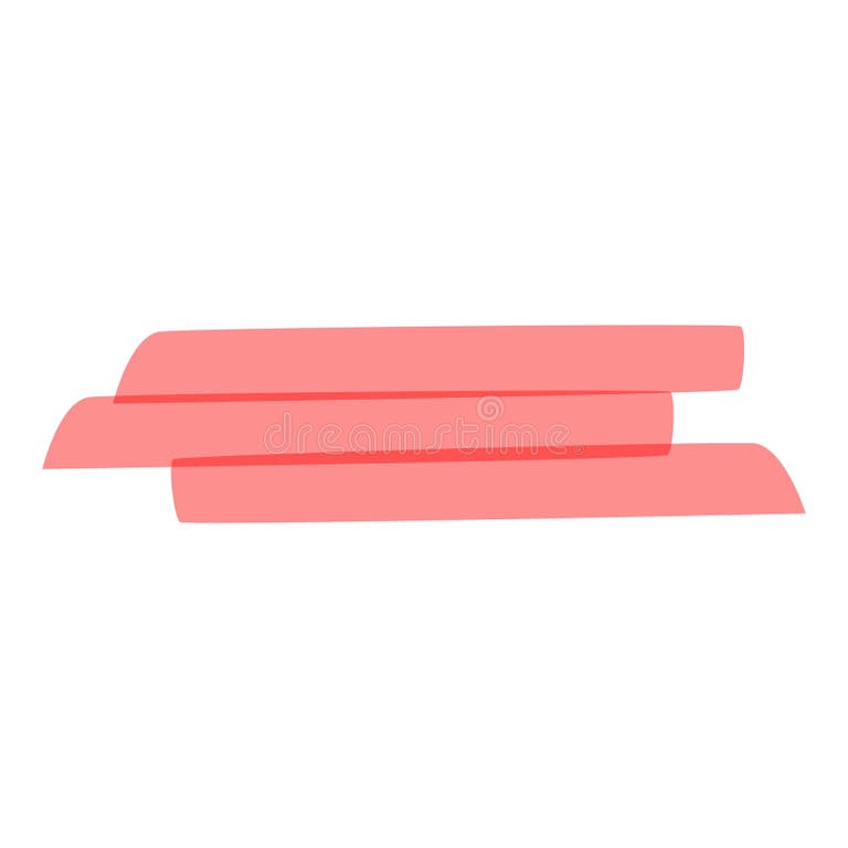 Pink Highlighter Strokes Creating Abstract Shape Design Element Stock ...