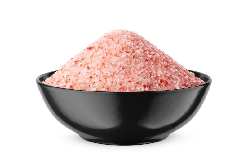 Himalayan Fine Pink Salt in Wooden Spoon Stock Image - Image of ...