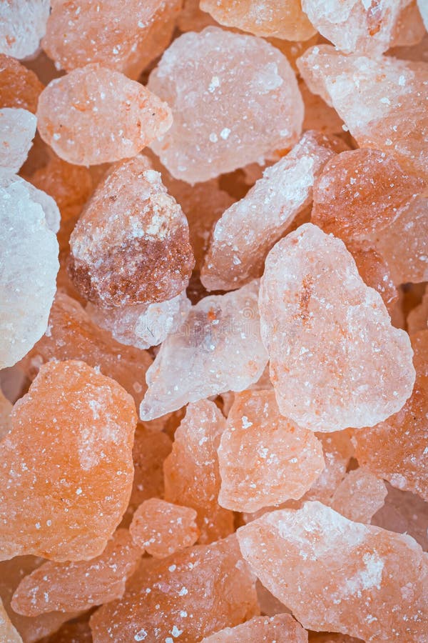 Pink Himalayan Salt with Visible Details. Texture or Background Stock ...