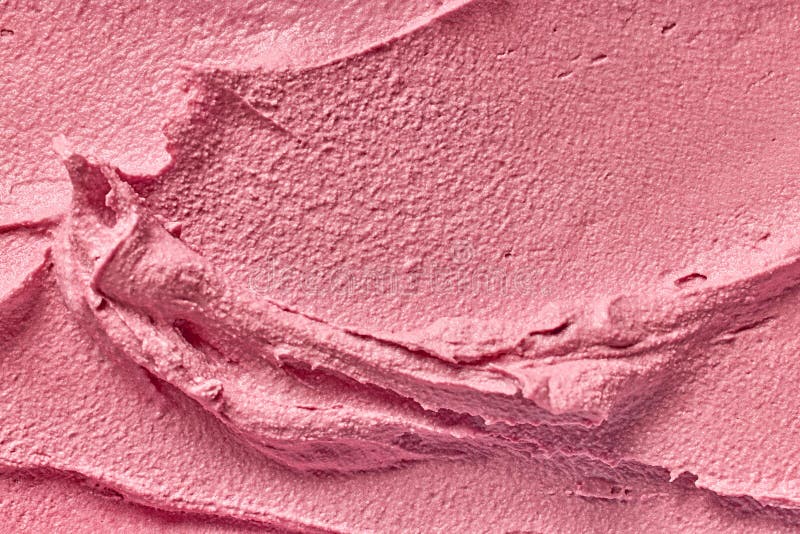 Pink Homemade Ice Cream Texture Stock Image - Image of close, healthy ...