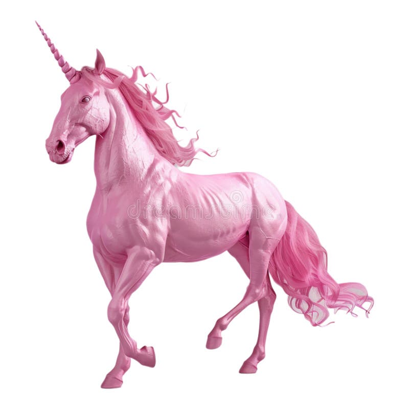 Pink Horse on Transparent Background - Ai Generated Stock Illustration ...