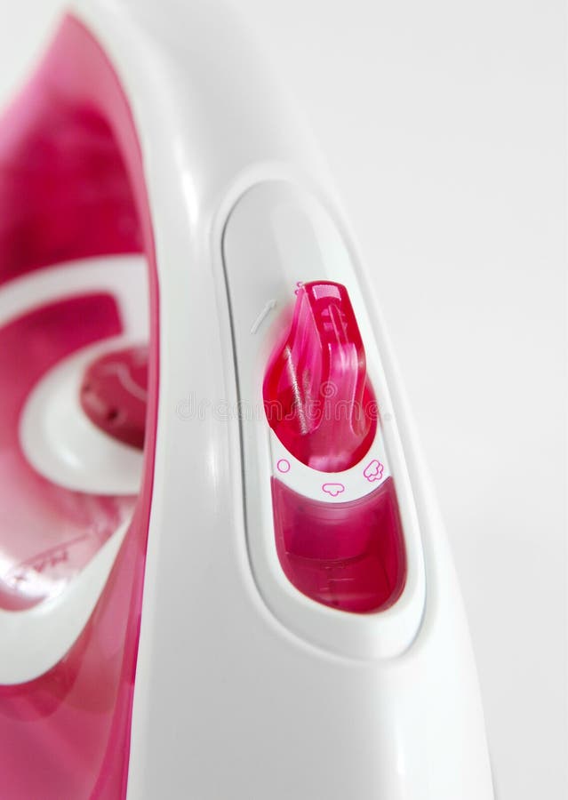 Pink Household Steam Iron stock image. Image of feminine - 7623693