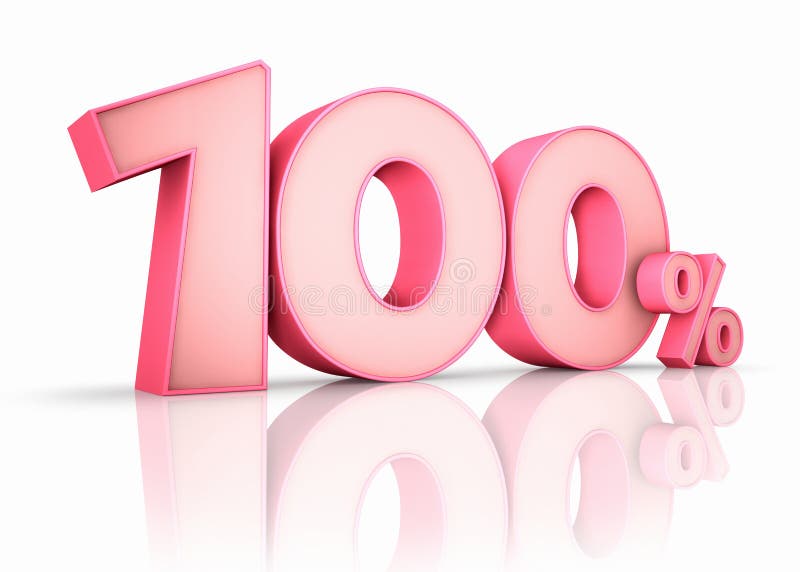 Pink Hundred Percent Stock Illustrations – 192 Pink Hundred Percent ...