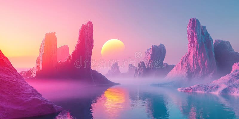 Pink Ice Canyon: a Dreamlike Arctic Landscape with Tinted Ice Cliffs ...