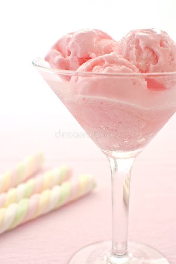Pink ice cream stock photo. Image of fruit, summer, refreshment - 25129496