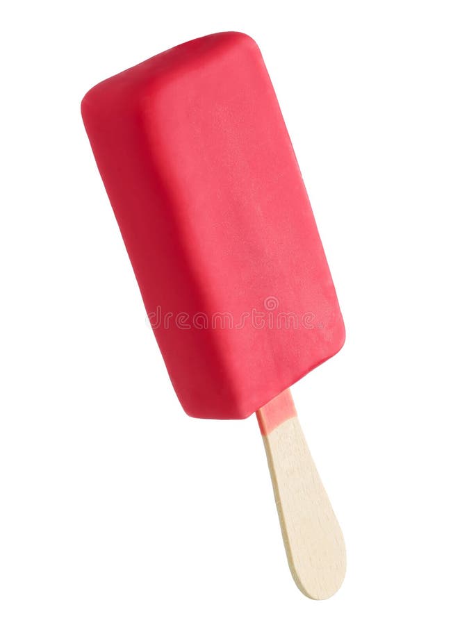 Pink Ice Cream Bar on a Stick Stock Photo - Image of milk, glaze: 187758260