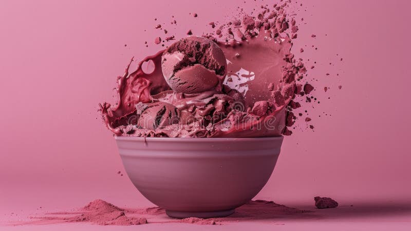 Pink Ice Cream Explosion Bowl Stock Photos - Free & Royalty-Free Stock ...