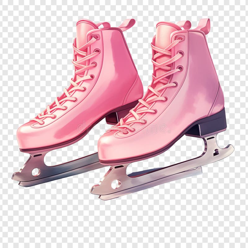 Pink Ice Skates stock illustration. Illustration of blades - 336332380