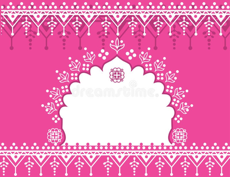 Pink Indian Gate Background Stock Vector - Illustration of culture ...