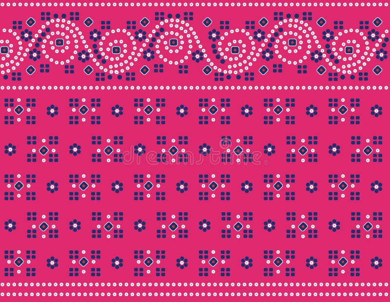 Funky Pink Asian Henna Background Stock Vector - Illustration of ethnic ...