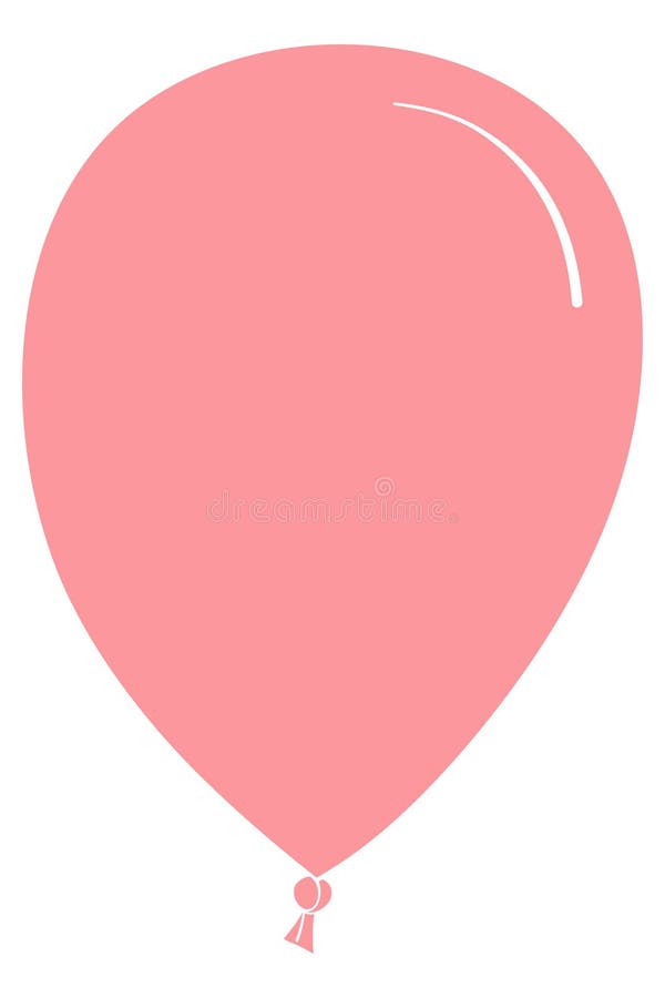 Pink Inflatable Party Balloon Vector Stock Vector - Illustration of ...