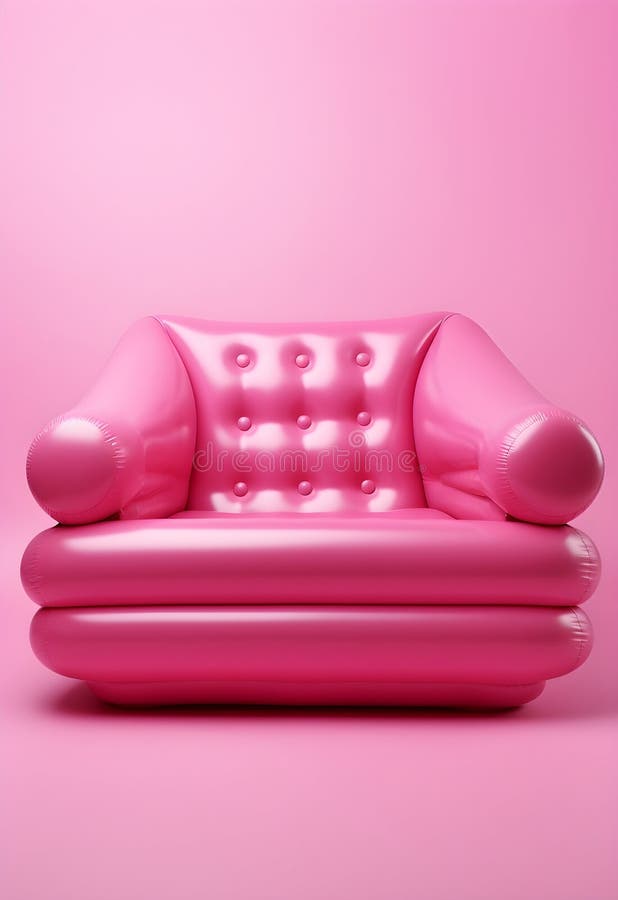 Pink Inflatable Pink Inflatable Chic Stock Illustration - Illustration ...