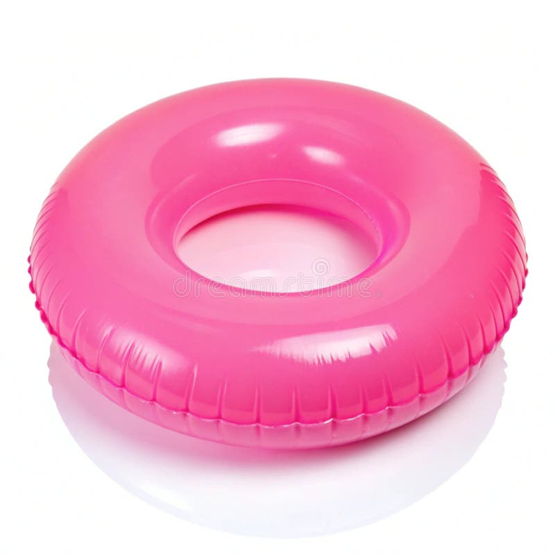 Pink Inflatable Ring Isolated on Transparent Background Stock ...