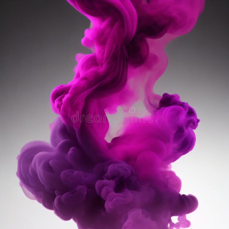 Pink Ink with Background Gray Simple Stock Photo - Image of fumaça ...