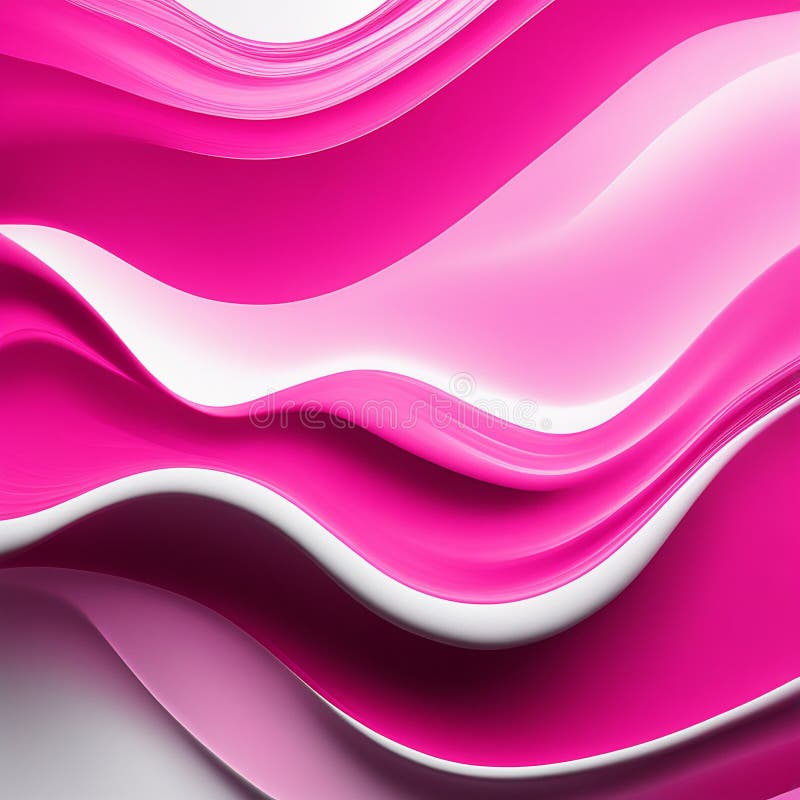 Pink Ink Splashes Isolated on White Background. Color Acrylic Paint ...