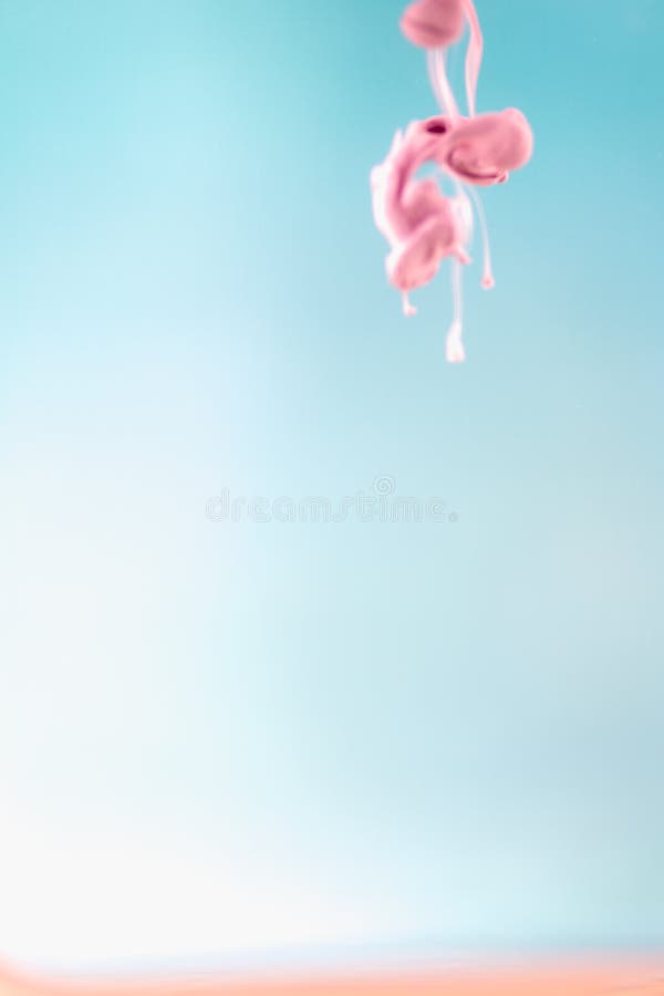 Pink Ink in Water, Artistic Shot, Abstract Background Stock Photo ...