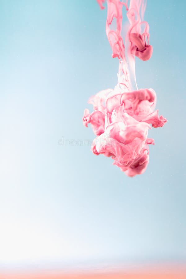 Pink Ink in Water, Artistic Shot, Abstract Background Stock Photo ...