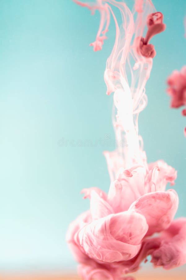 Pink Ink in Water, Artistic Shot, Abstract Background Stock Photo ...