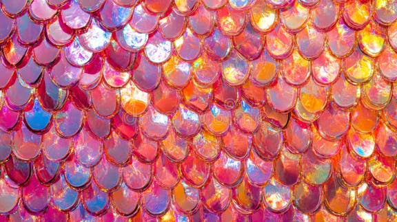 Pink Iridescent Sequin Texture Background Stock Illustration ...