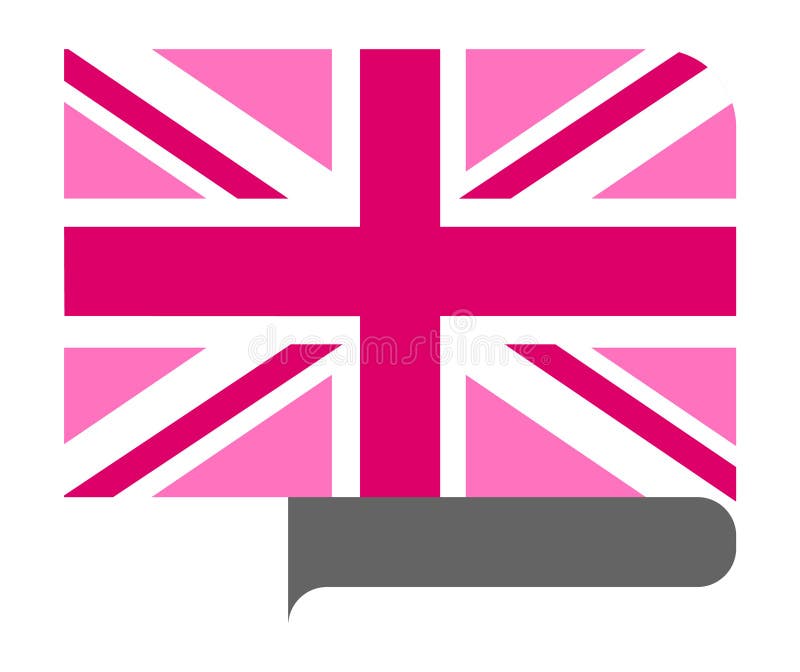 Pink Jack Flag - LGBT Pride Community Flag of Great Britain Stock ...