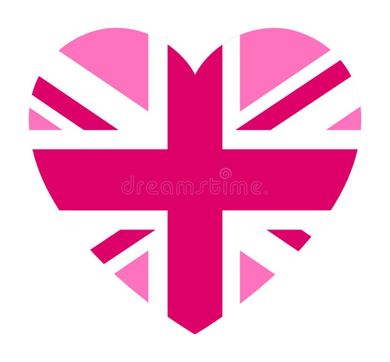 Pink Jack Flag - LGBT Pride Community Flag of Great Britain Stock ...