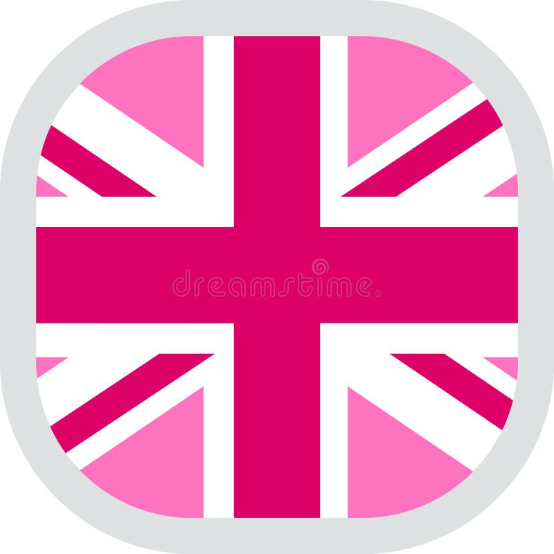 Pink Jack Flag - LGBT Pride Community Flag of Great Britain Stock ...